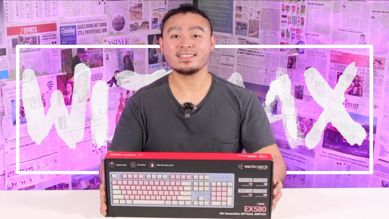 Wizmax Micronics Manic EX580 Waterproof Keyboard - YouTube