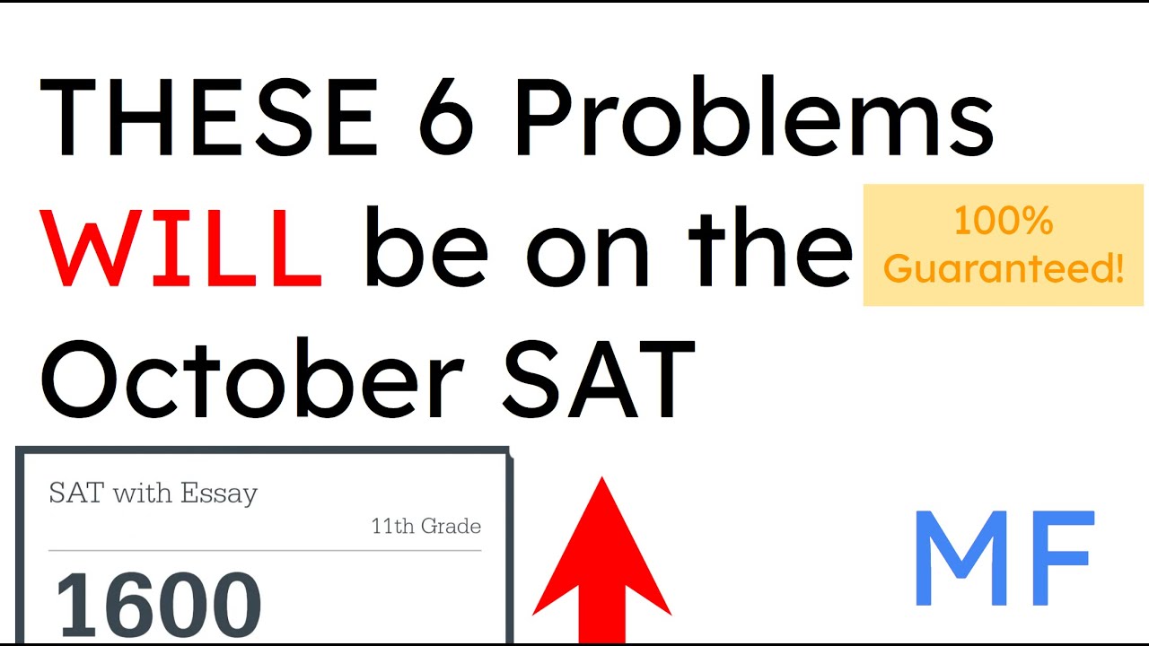 These Questions Will Be on The SAT! DSAT Math October Predictions 📊 ...