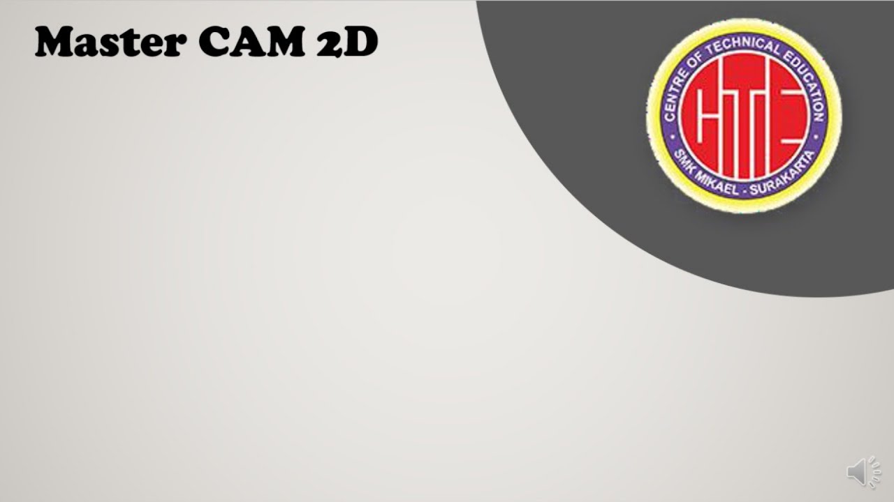 DASAR MASTERCAM - YouTube