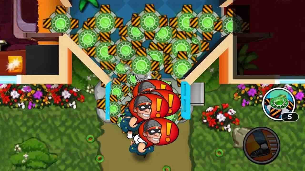 Robbery Bob - Teleport Mine and Rotten Donut Trap - Gameplay Video ...