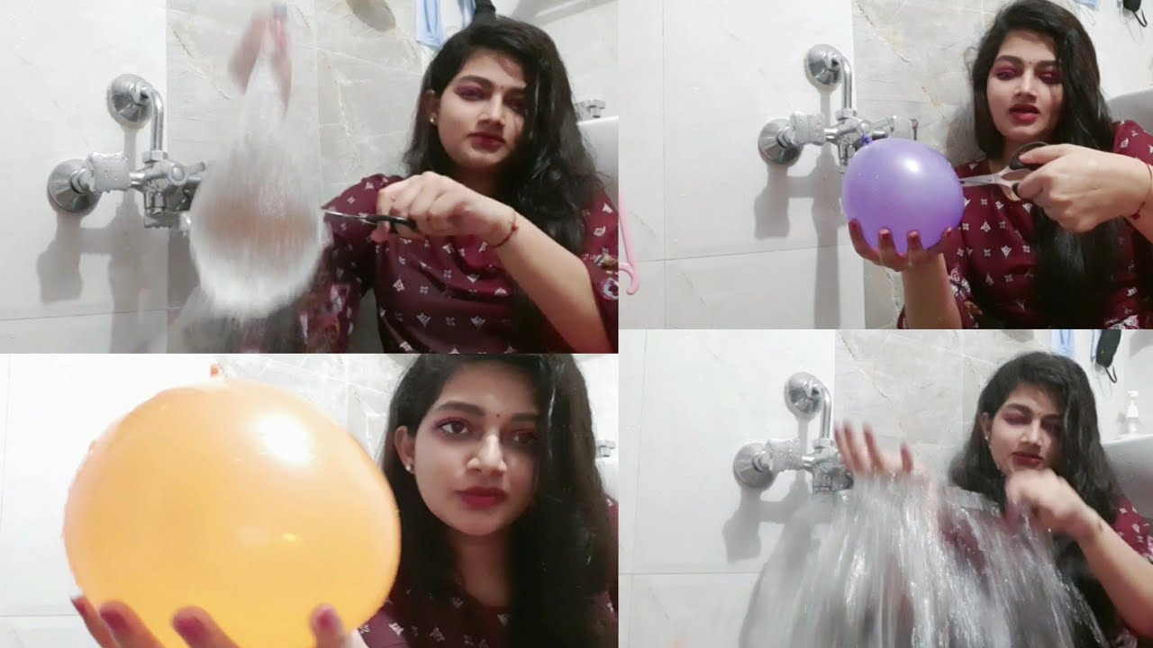 BALLOON BLAST CHALLENGE || BALLOON BLAST WITH WATER || BALLOON BURSTING ...