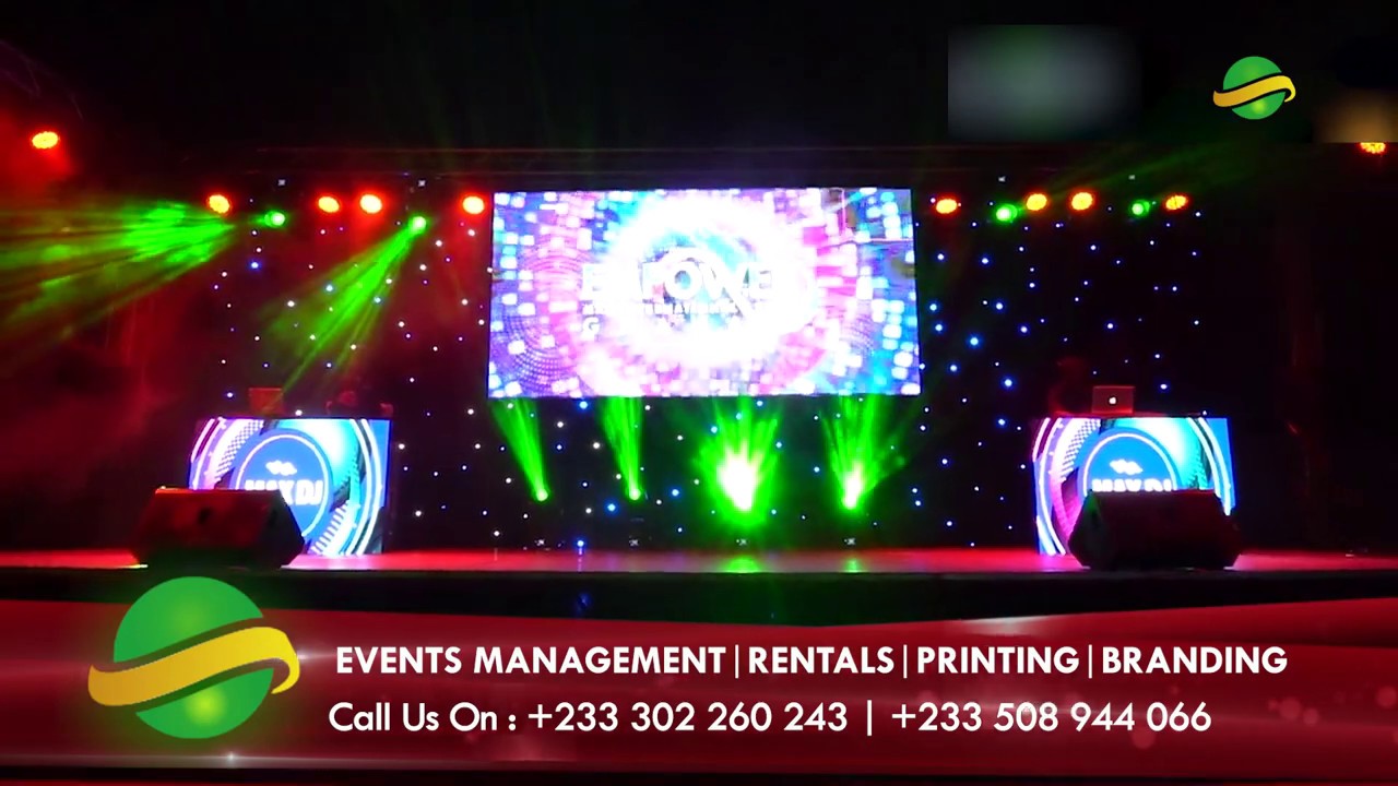 Event setup at East Legon,Accra - Ghana | Geovision Services - YouTube