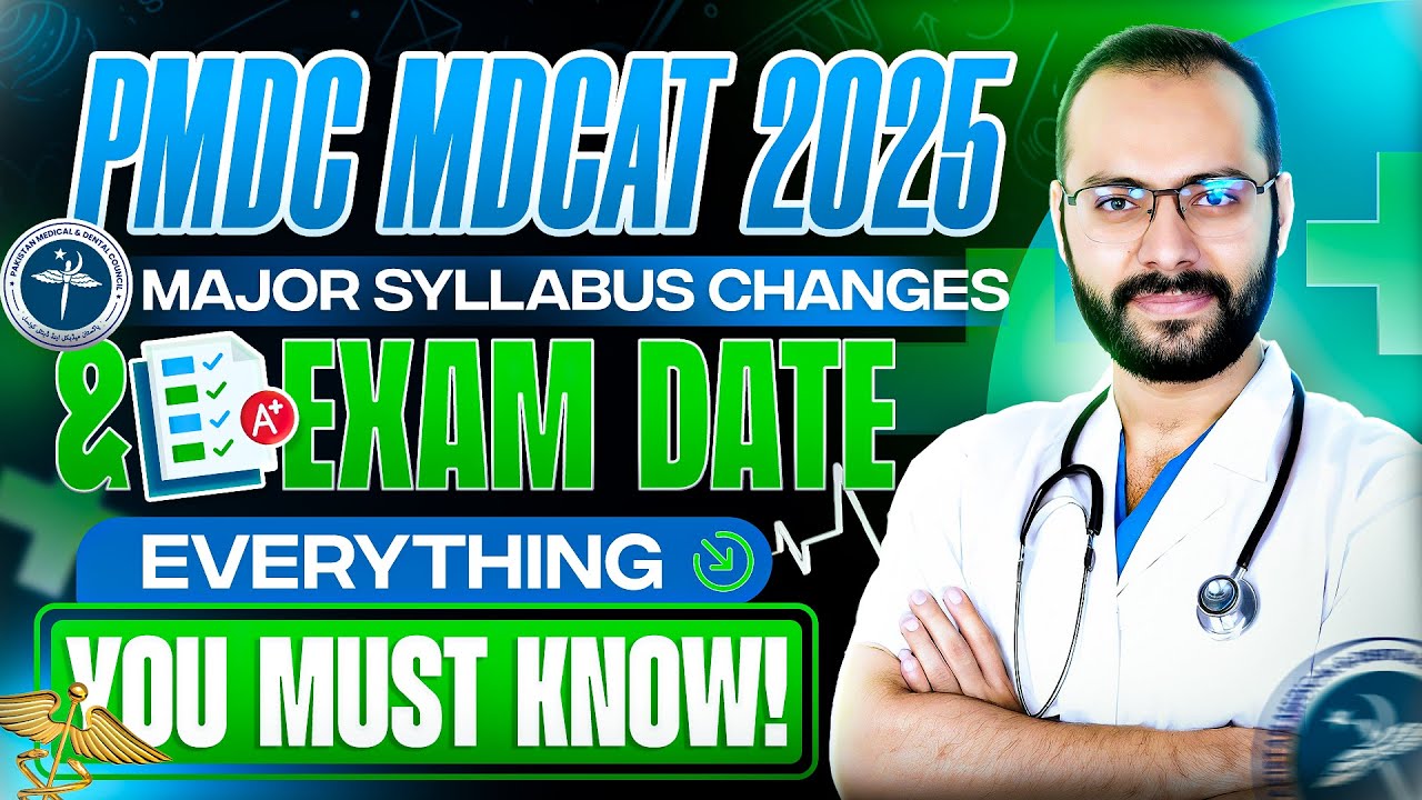 PMDC | MDCAT Syllabus Update | 2025 | Strategy | Guidelines | Decoding the syllabus - YouTube