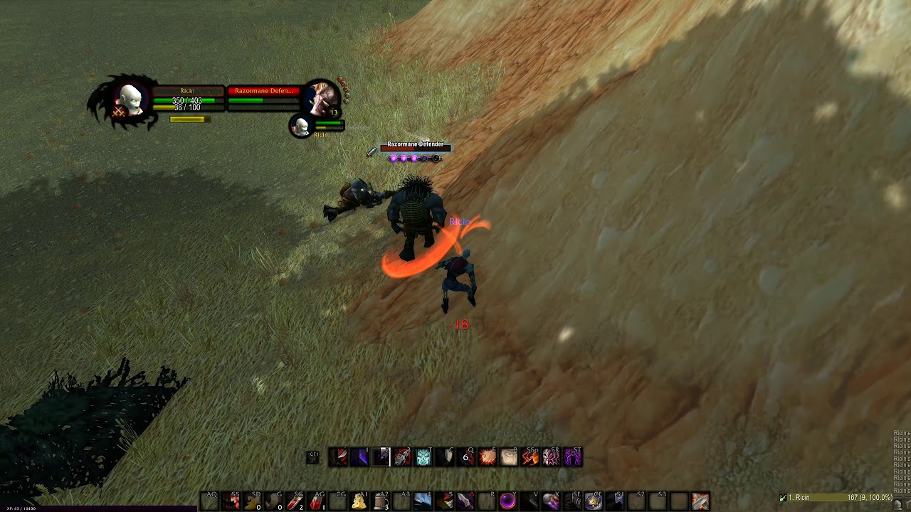 Classic WoW Rogue UI - YouTube