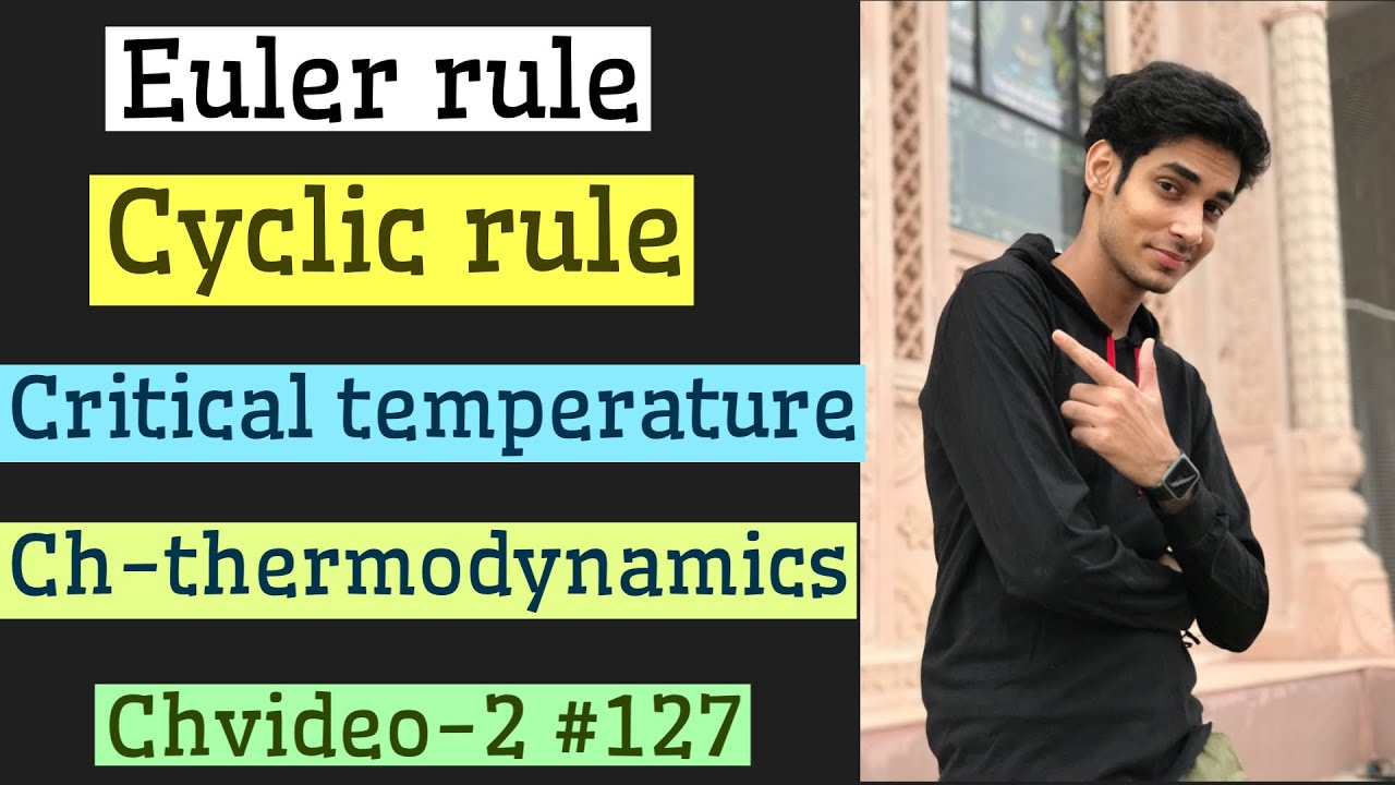 Euler rule | cyclic rule | critical temperature | thermodynamics | csir ...