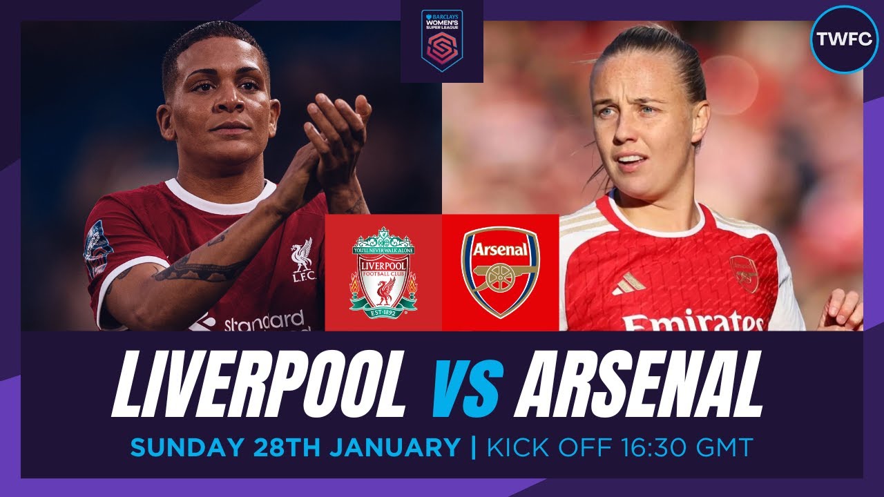 LIVERPOOL VS ARSENAL LIVE | WOMEN'S SUPER LEAGUE WATCHALONG | TFC LIVE ...