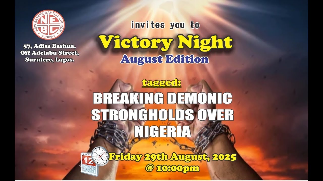 AUGUST 2025 VICTORY NIGHT || BREAKING DEMONIC STRONGHOLDS OVER NIGERIA ...
