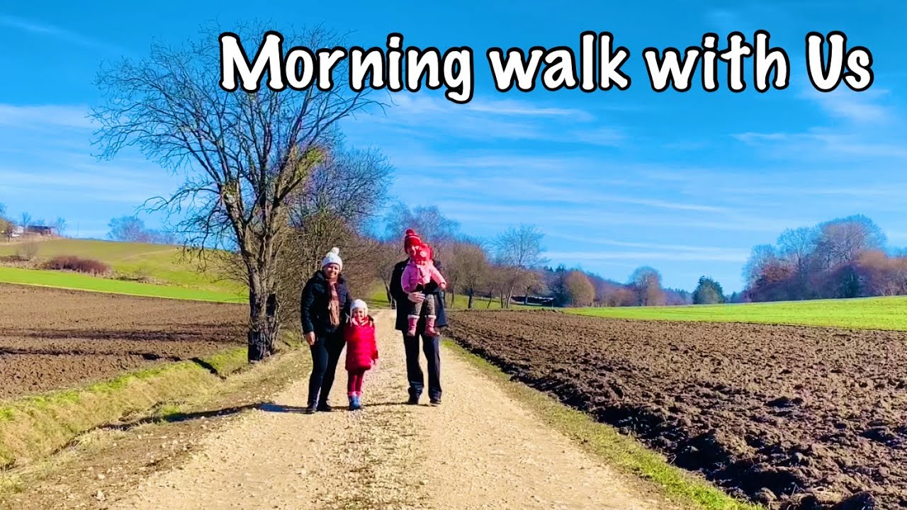 A sunny morning walk with the kids | Family time - YouTube