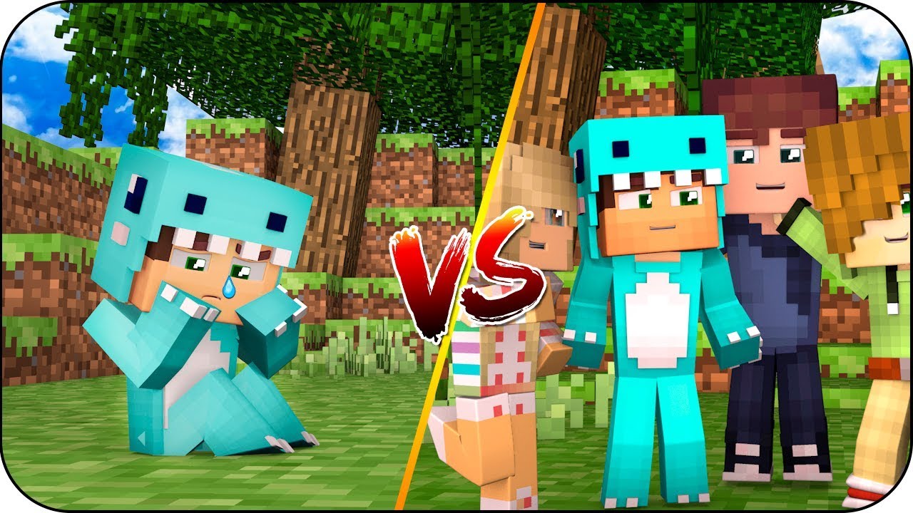 BEBE MILO SOLO VS CON AMIGOS 😉 la VIDA en MINECRAFT ROLEPLAY con VITA ...