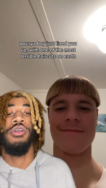 CRAZY Friend Gives Homeboy A Bowlcut #shorts - YouTube
