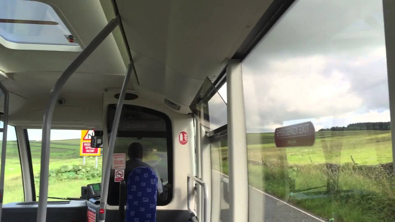 Bus way going to buxton from macclesfield in summer - YouTube