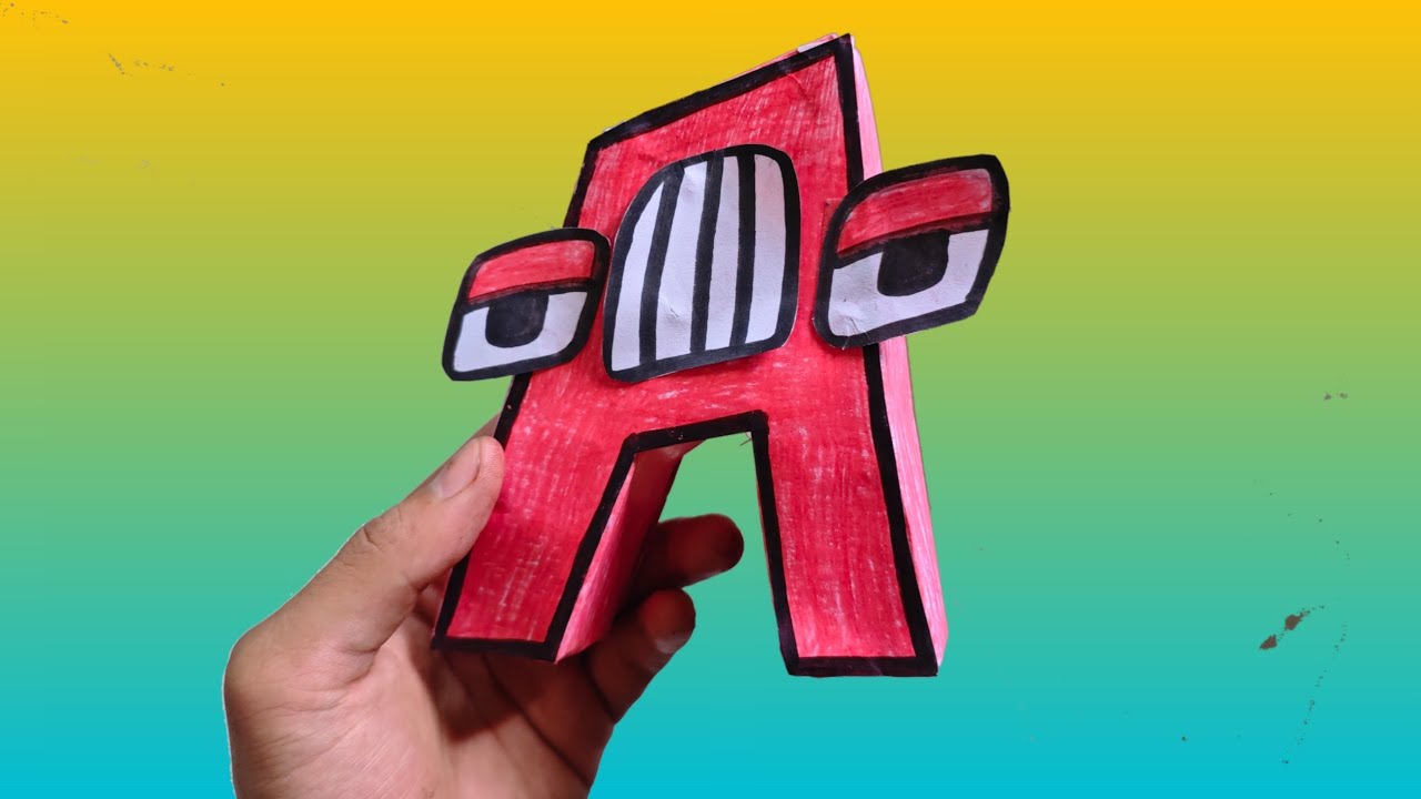 Paper Craft | SPANISH Alphabet Lore A | Adrian's Alphabet Lore - YouTube