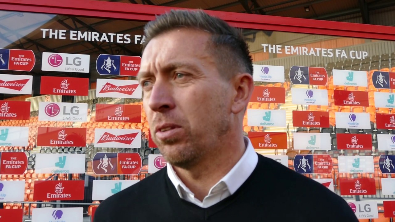 Darren Currie reflects on 2-0 defeat to Fleetwood Town - YouTube