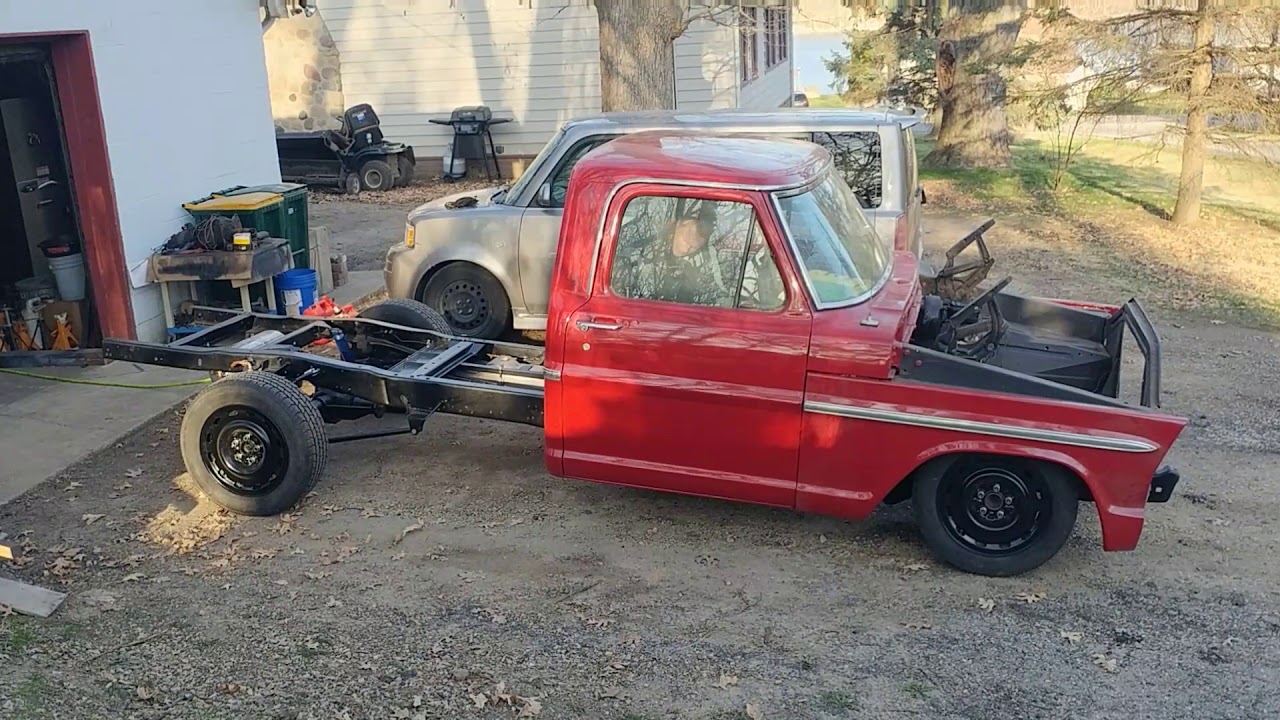 68 f100 air ride real test - YouTube