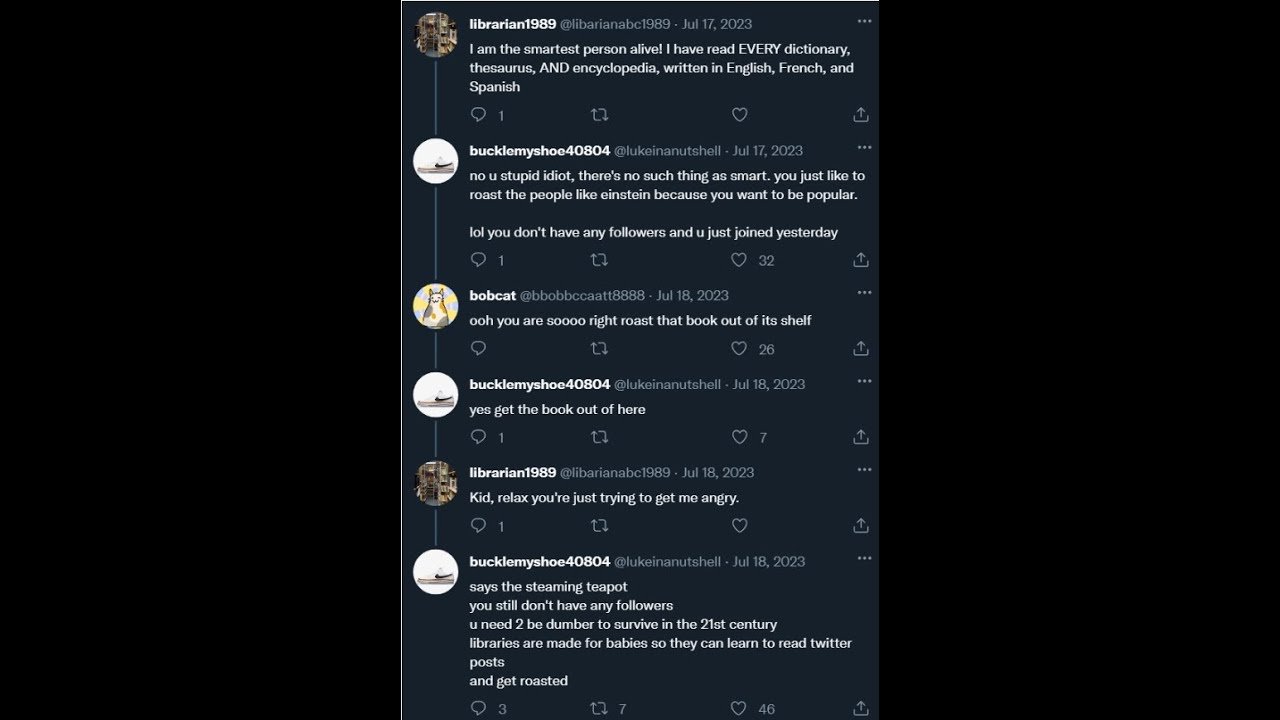 average twitter conversation - YouTube