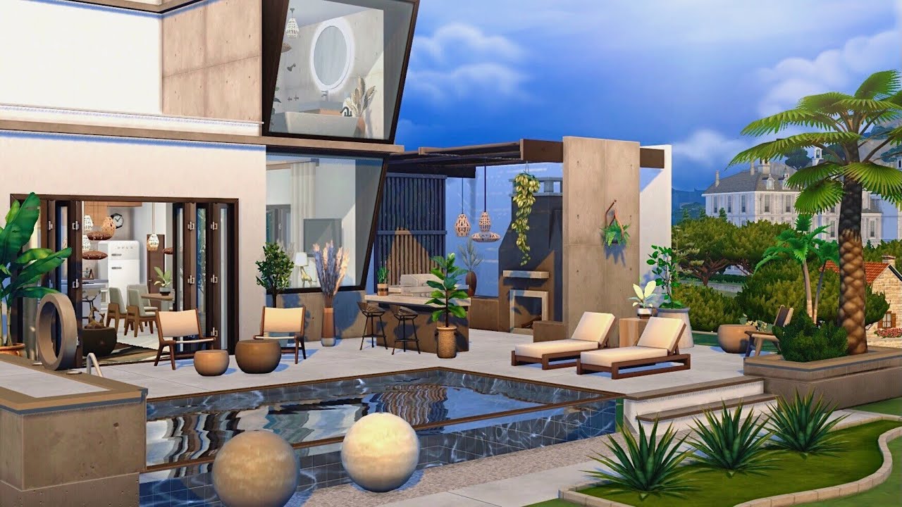 Architects House • The Sims 4 • No Cc Speed Build Youtube