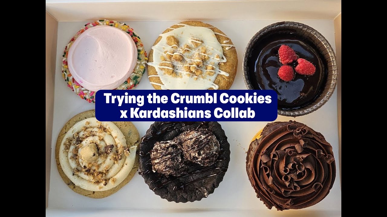 Trying the Crumbl Cookies x Kardashians Collab Lineup with Two Cakes # ...