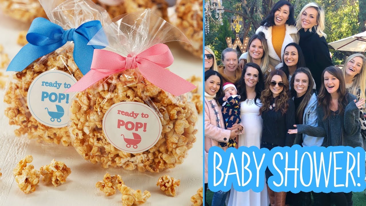 My Sisters Baby Shower!!! - Delicious Caramel Corn Recipe - YouTube