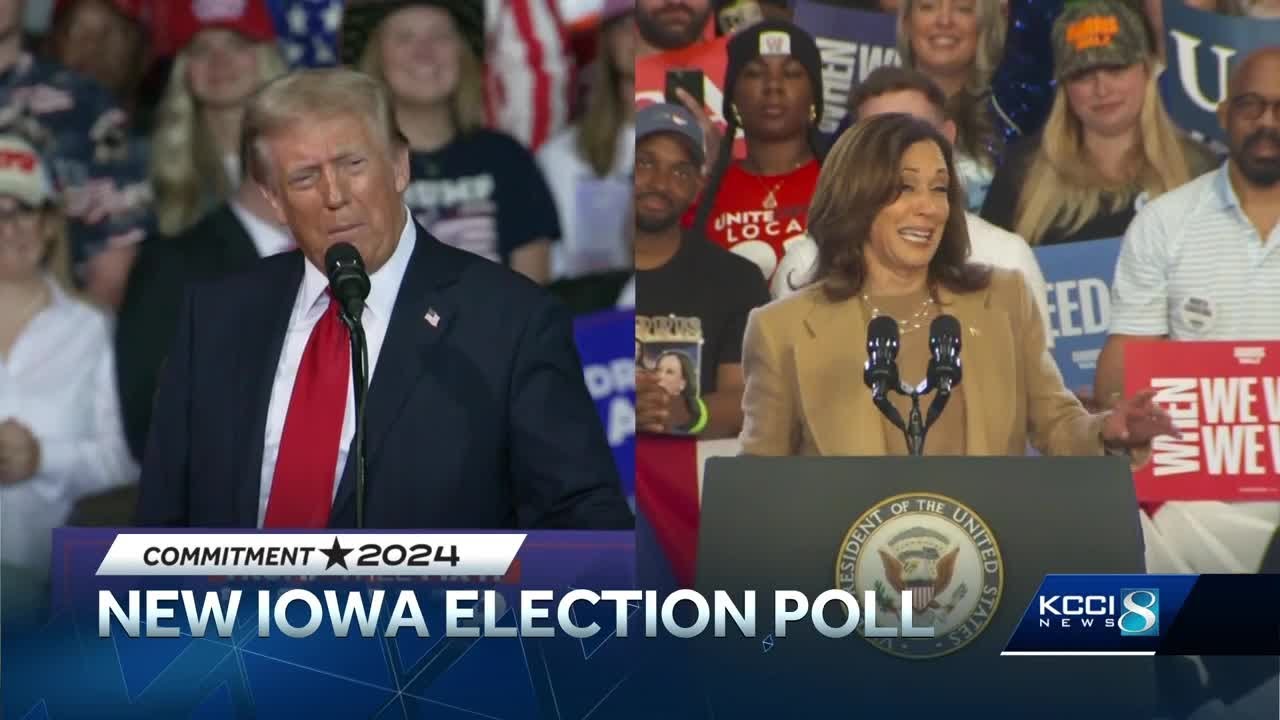 New Iowa Poll shows Kamala Harris leading Donald Trump among likely ...