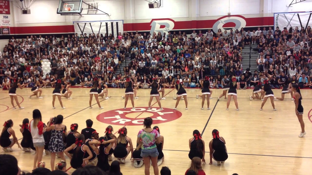 2014 Troy Cheer Homecoming Rally - YouTube
