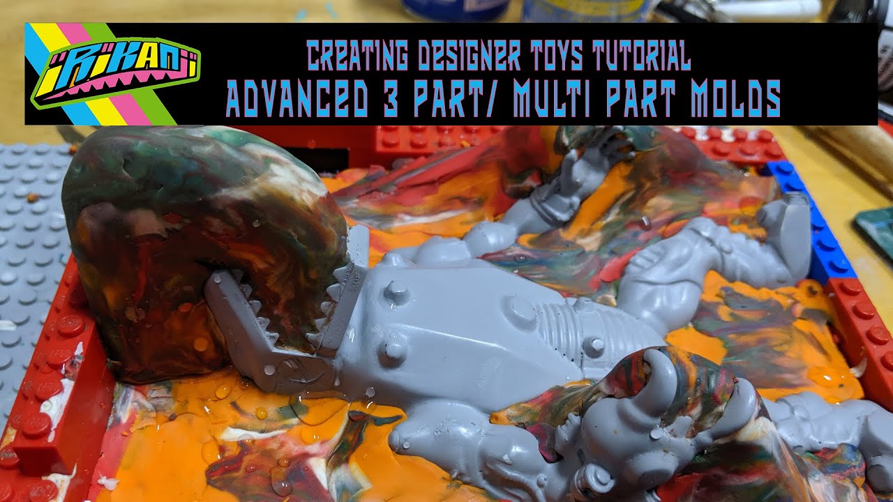 Creating Designer Toys - 3 Part / Multi Piece Molds (Advanced - Full ...
