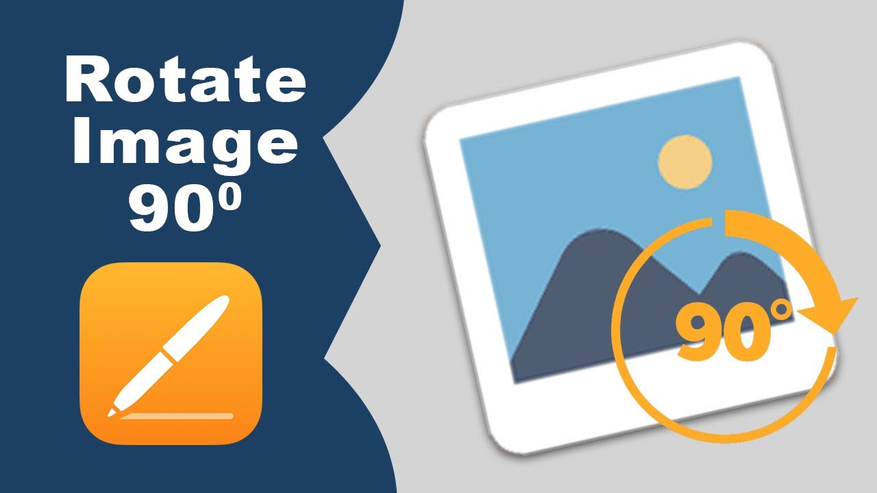 How to rotate image 90 degree in apple pages for iCloud - YouTube