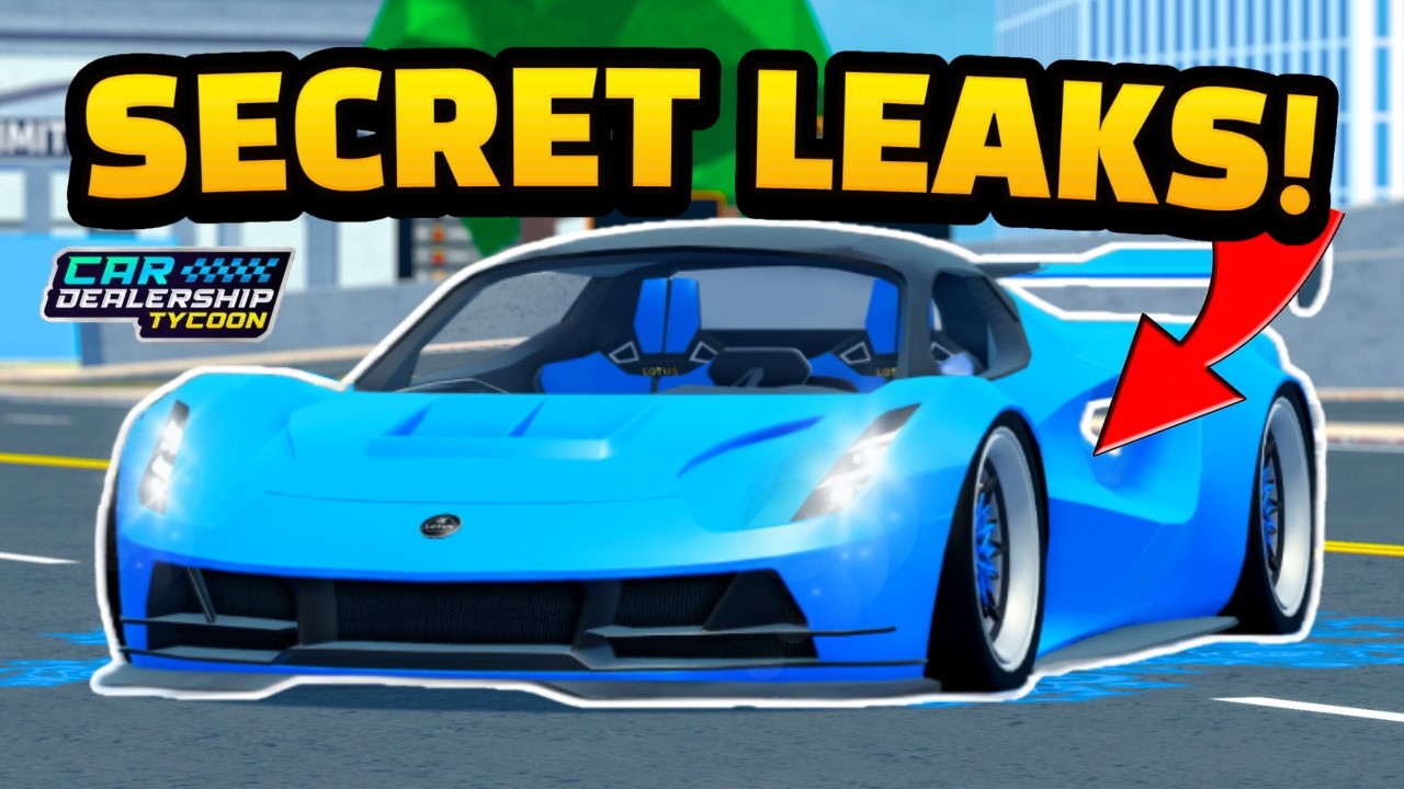😱 New *SECRET* Licensed Lotus LEAKS In Car dealership tycoon! | Mird ...