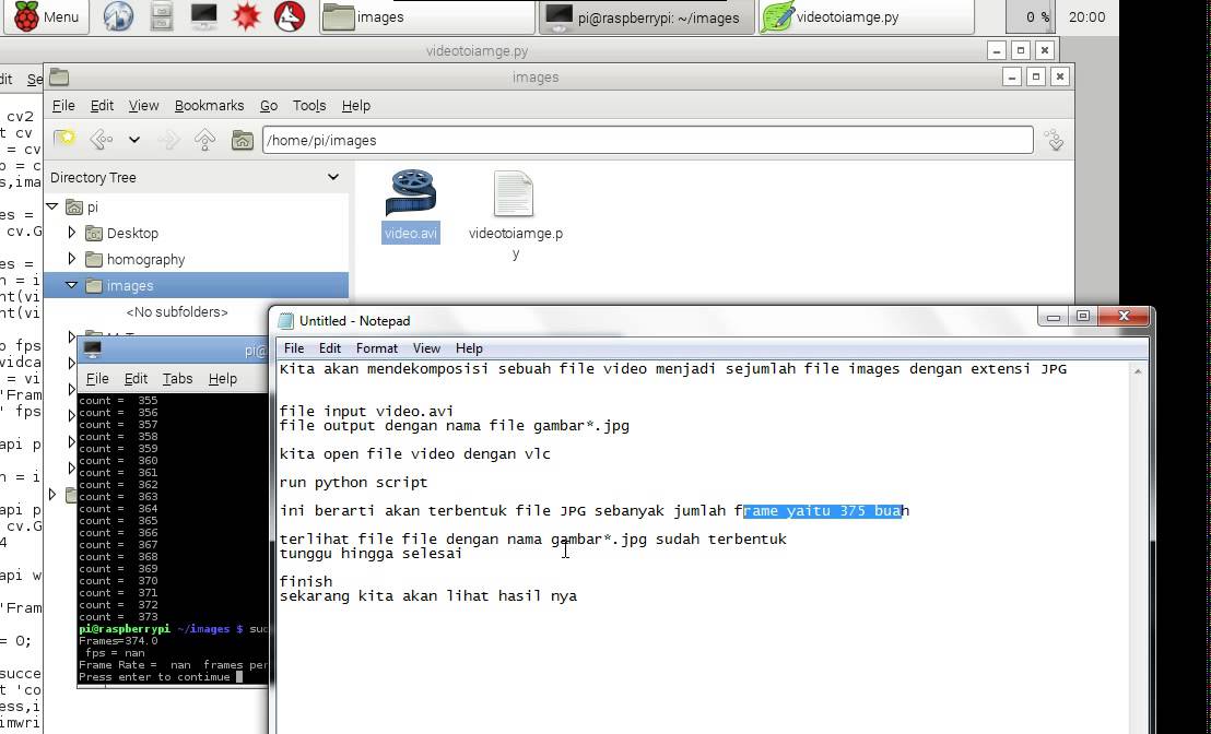 Extract slides from a video using opencv in python and raspberry - YouTube