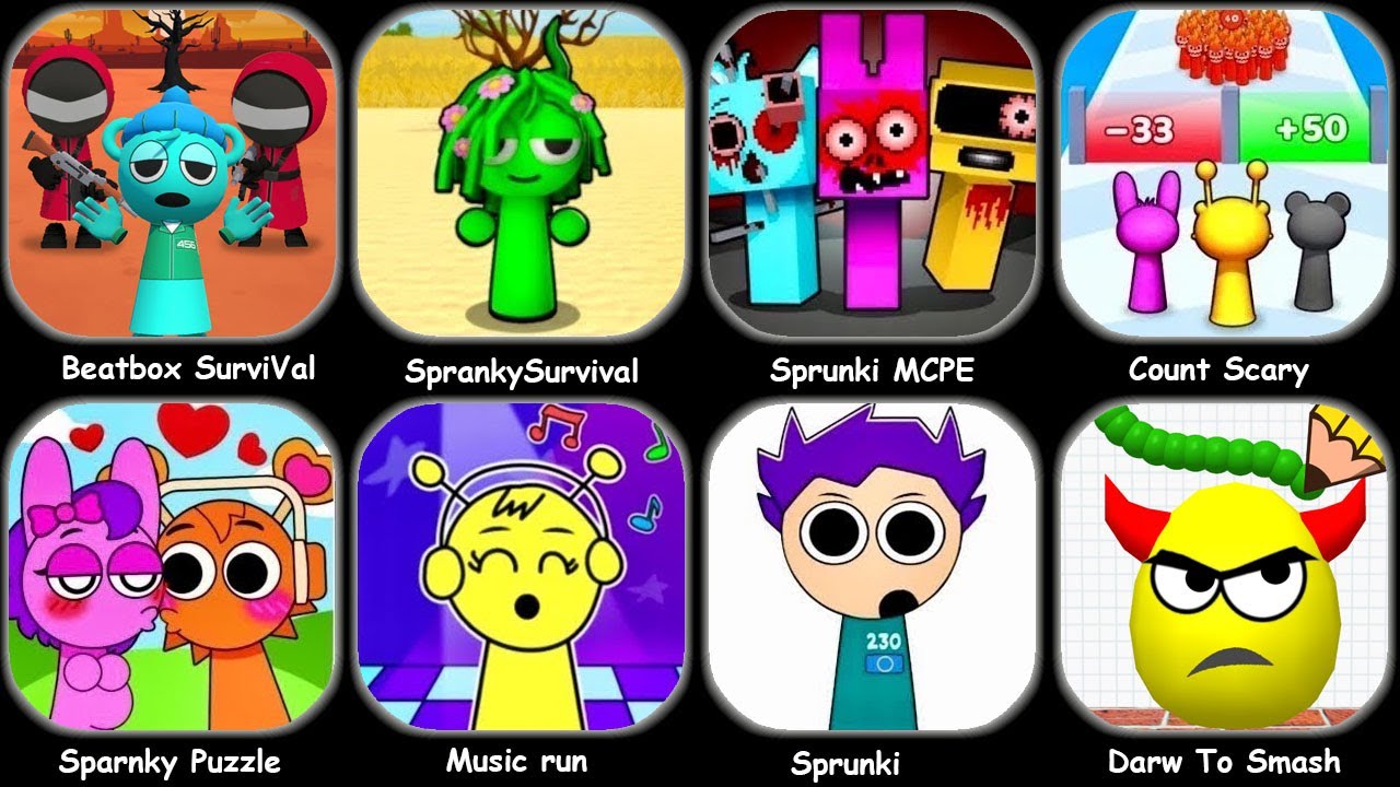SprankySurvival,Beat Duet,Scary Run,Spranky Transformer,Sprunky Run ...
