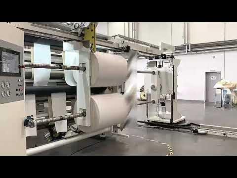 Master 2 meter Slitter rewinder - YouTube