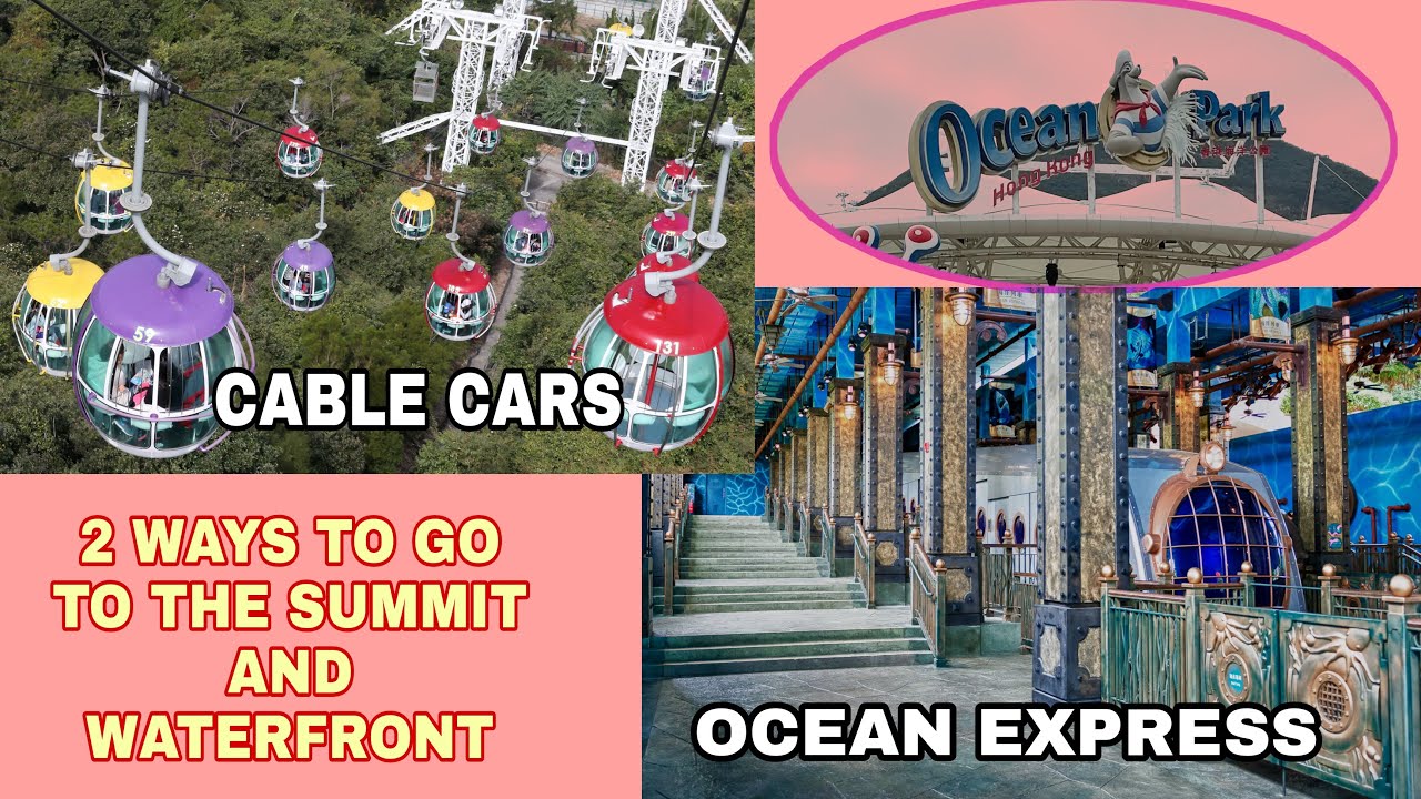 CABLE CAR AND OCEAN EXPRESS TRAIN @OCEAN PARK HONGKONG - YouTube
