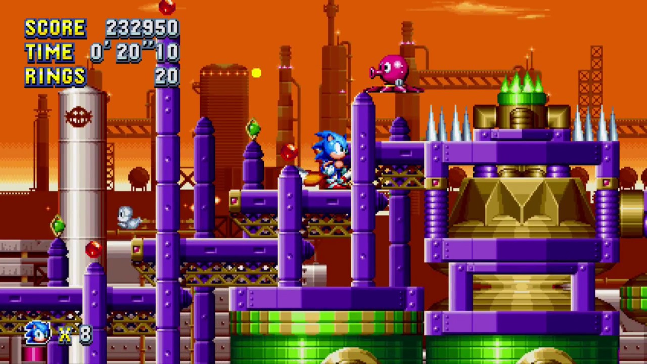 Sonic Mania 100% Walkthrough (Nintendo Switch) - Oil Ocean Zone - Boss ...