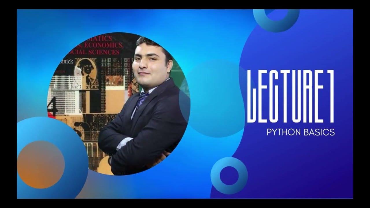 Python for Researchers: Module 1: Lecture 1 - YouTube