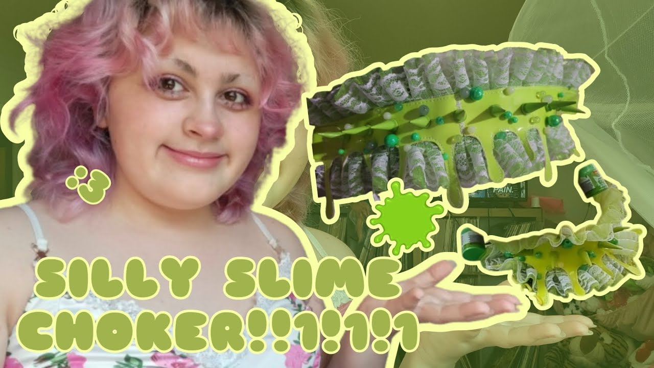 COMMISSION WITH ME!! making a silly slime choker! - YouTube