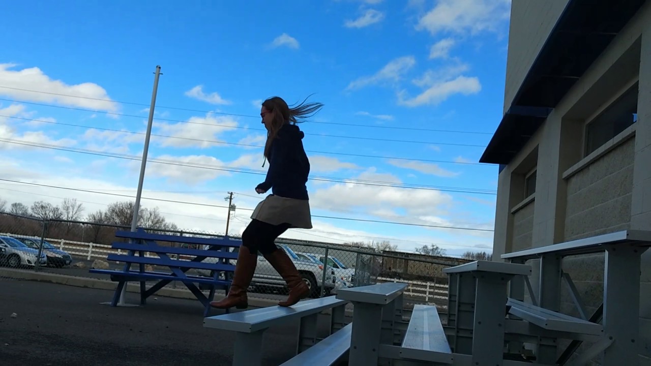 Walking Down Bleachers - YouTube