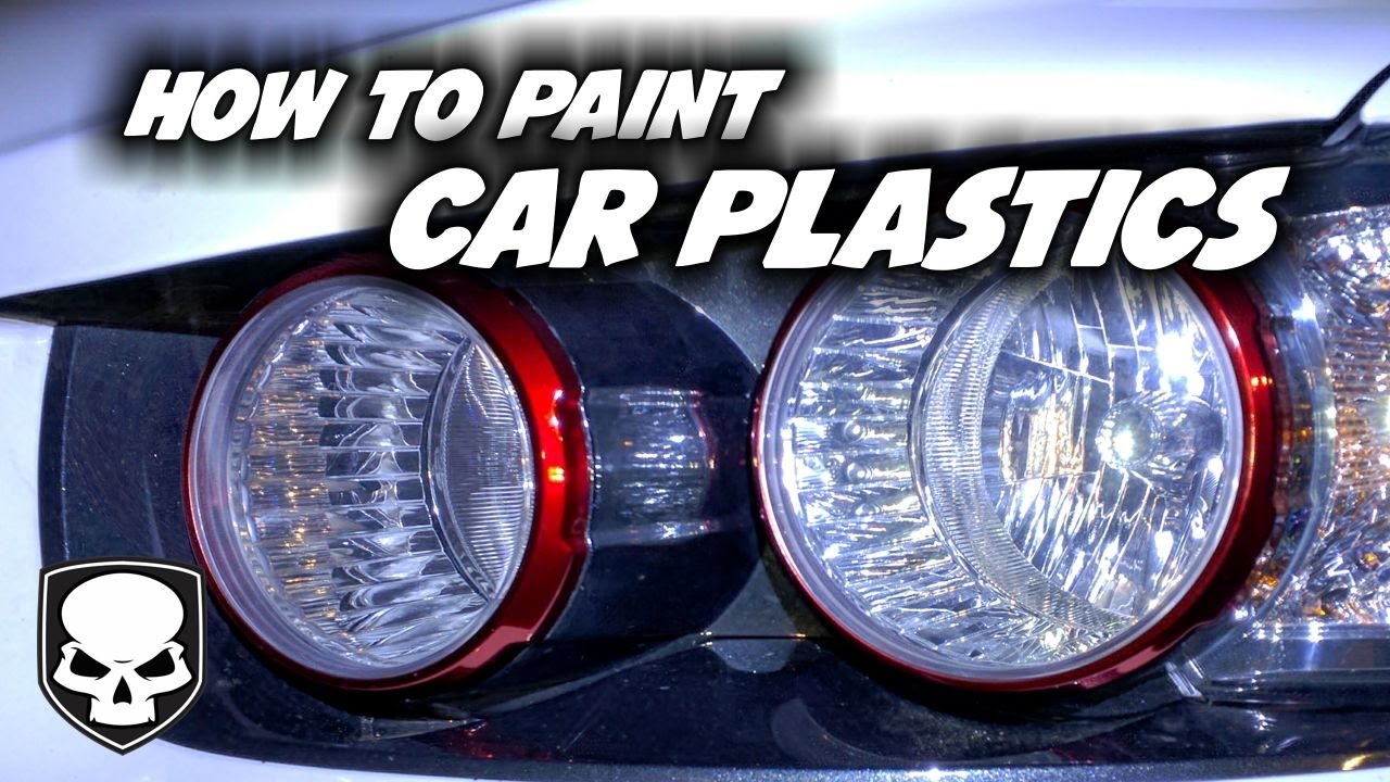 How to Paint Car Plastics - HD - Red Headlight Rings - YouTube