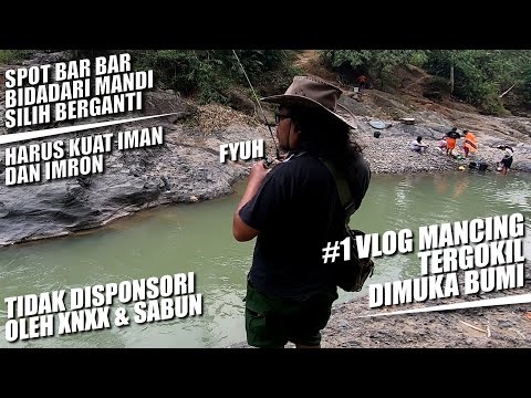 Banyak Cewek Desa Mandi Di Kali, Mancing Jadi Lebih Fokus