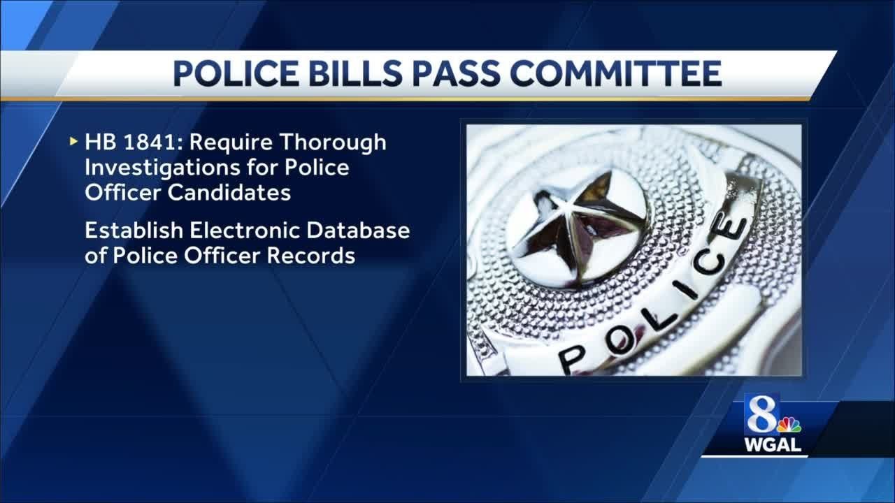 Pa. police bills pass the house committee - YouTube