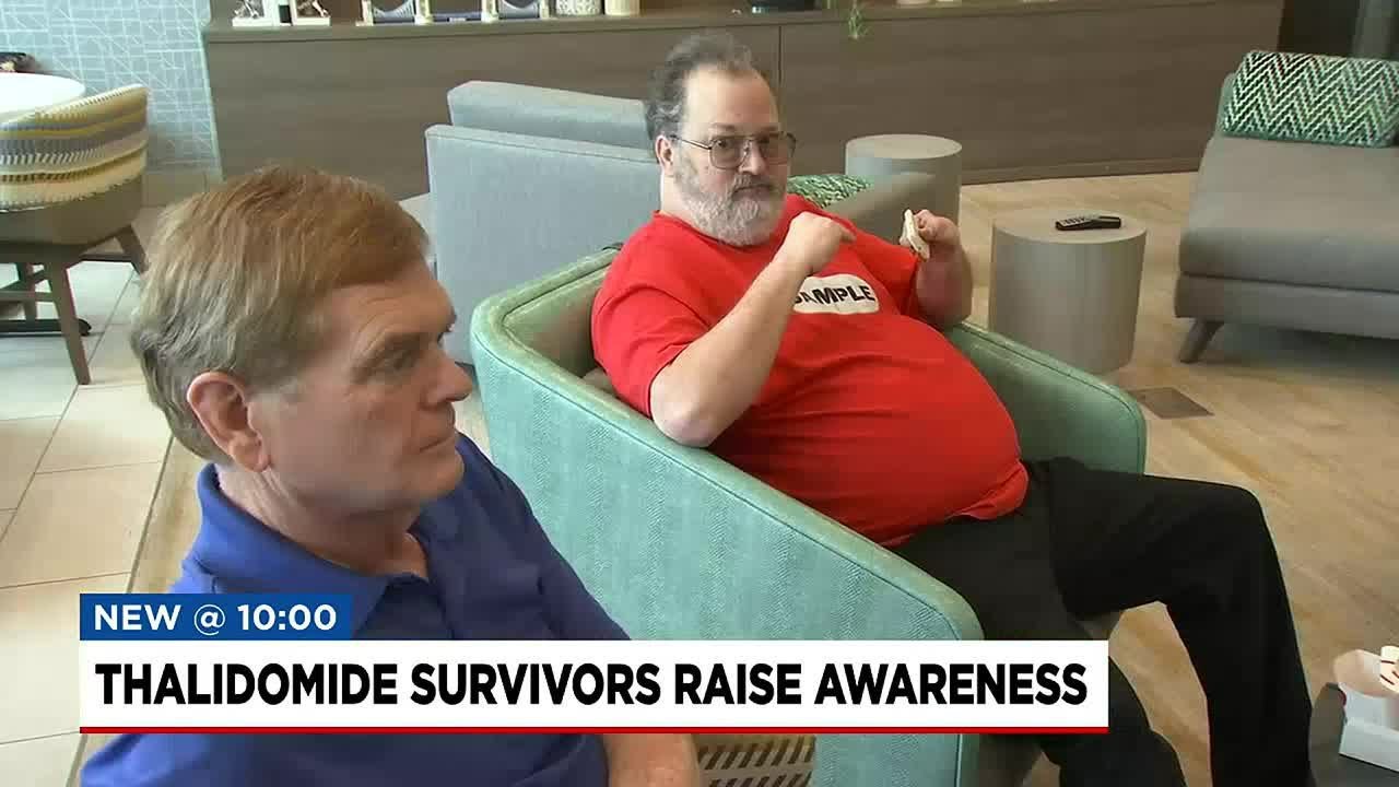 Thalidomide survivors work to raise awareness in Upstate - YouTube