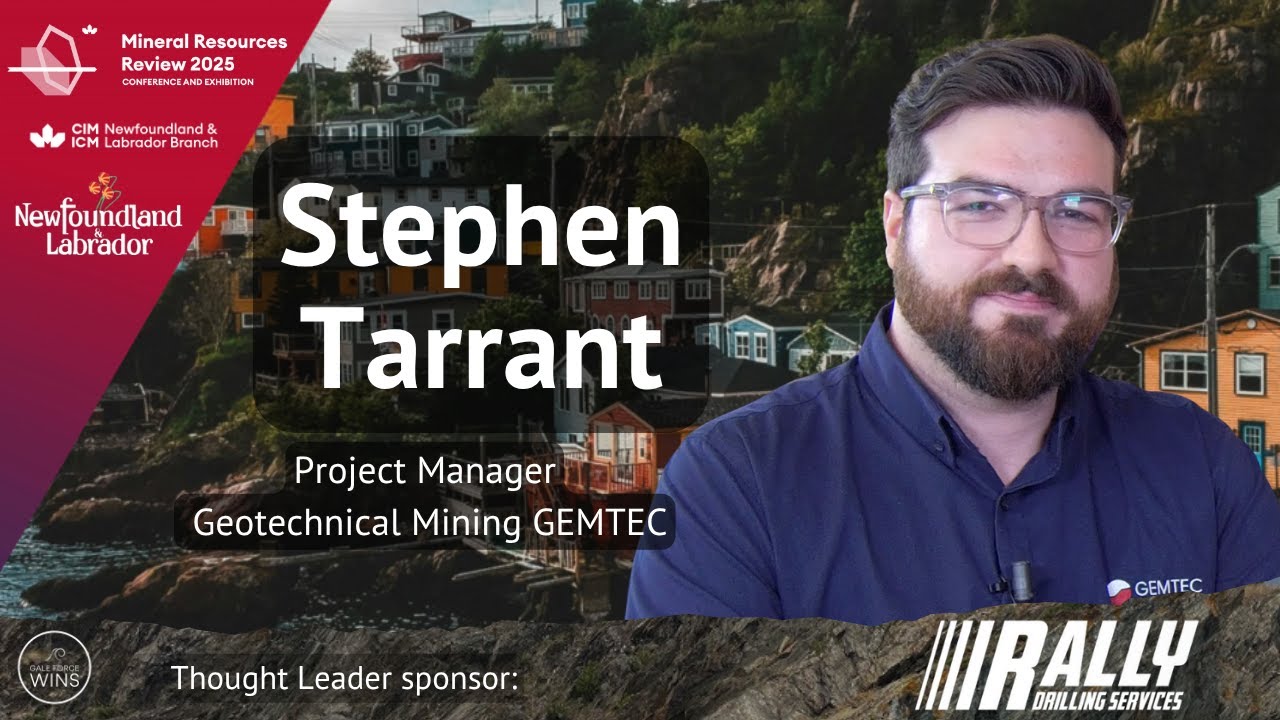 Stephen Tarrant | Project Manager Geotechnical Mining GEMTEC - YouTube