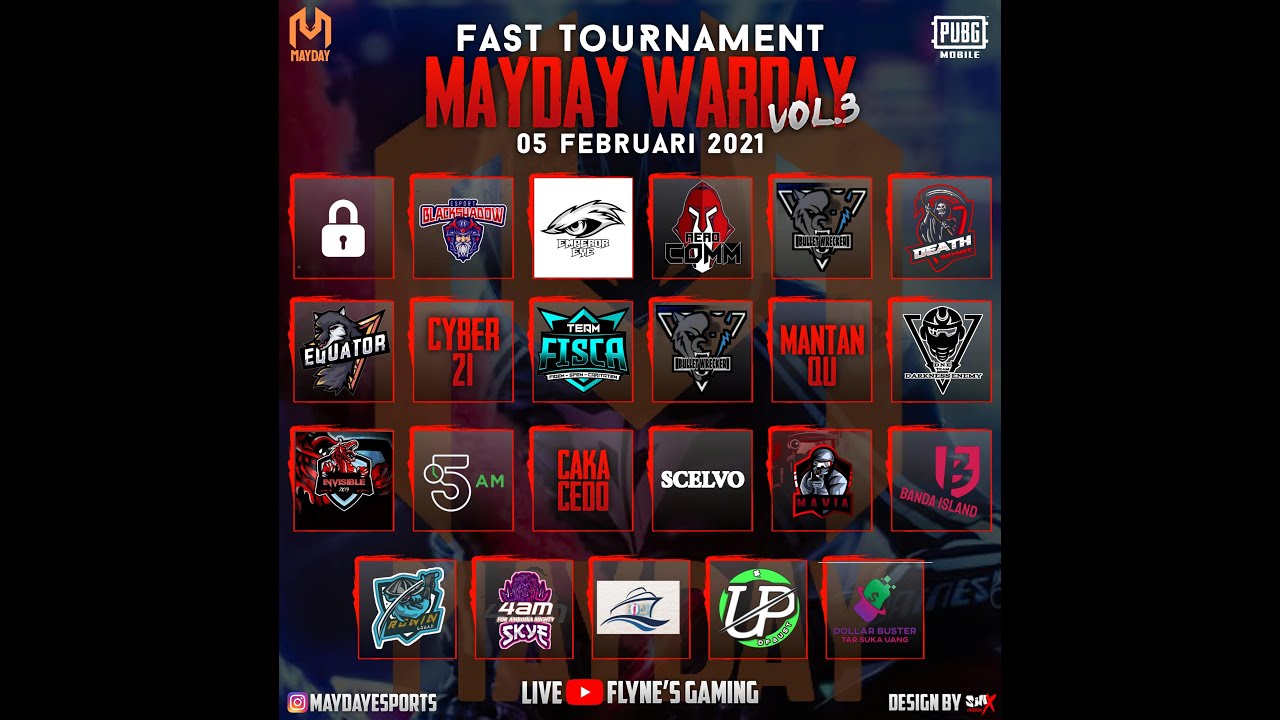 🔴 [LIVE] FAST TOURTNAMENTMAYDAY WARDAY VOL 3 | FLyne Gaming - YouTube