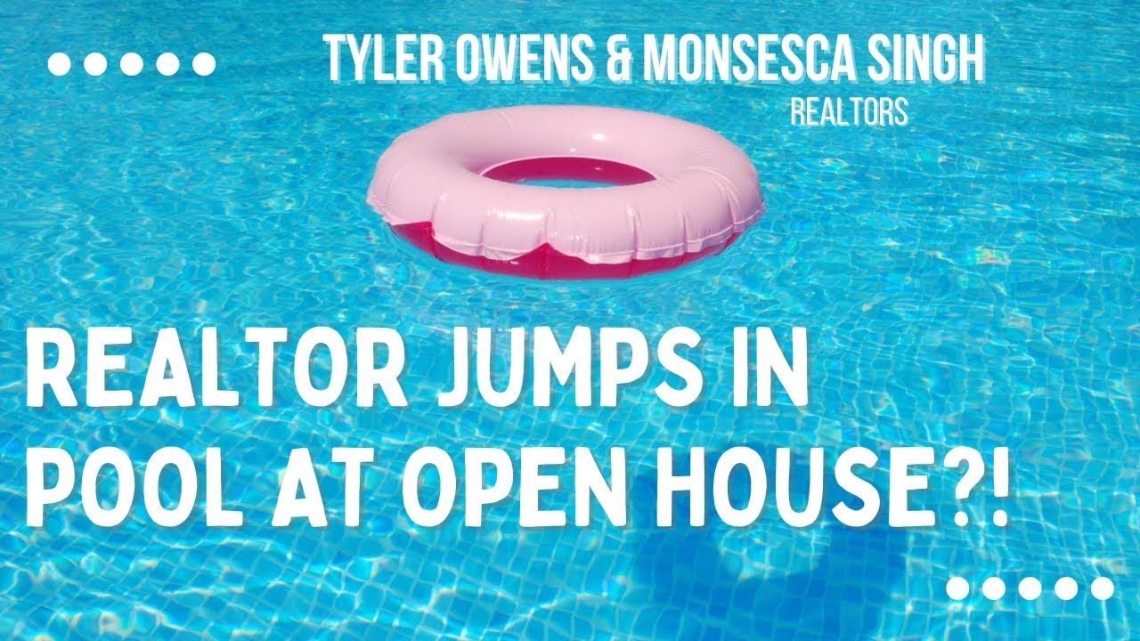 Realtor JUMPS IN POOL at OPEN HOUSE?! (Coldwell Banker Tomlinson) - YouTube