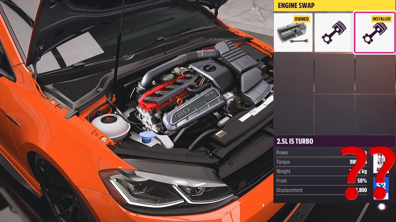 2021 VW Golf 7.5R swap to 2.5L Audi RS3 Engine | Max Upgrade | Test ...