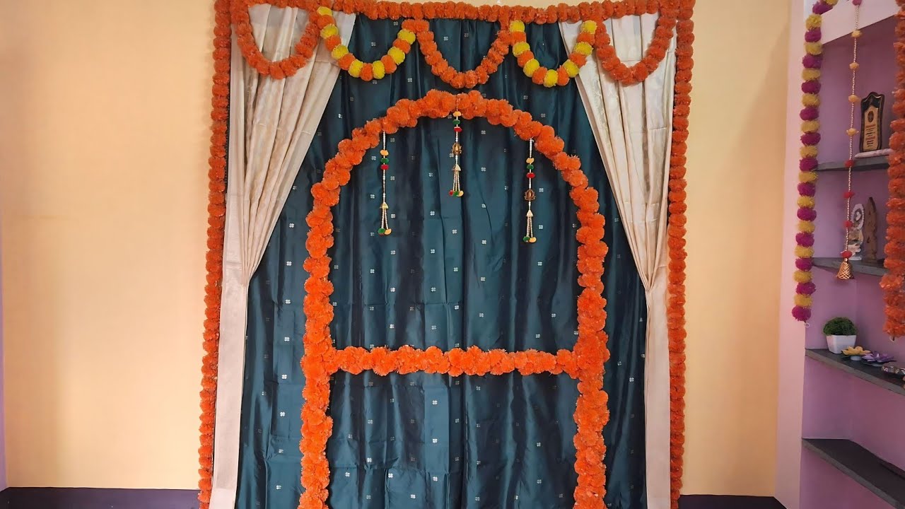 DIY Simple and Elegant Backdrop Decoration Ideas For Home /Under Budget ...