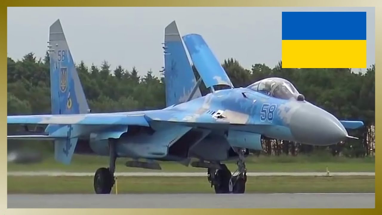 Ukrainian Fighter Jet SUKHOI SU-27 FLANKER Flying Display - YouTube