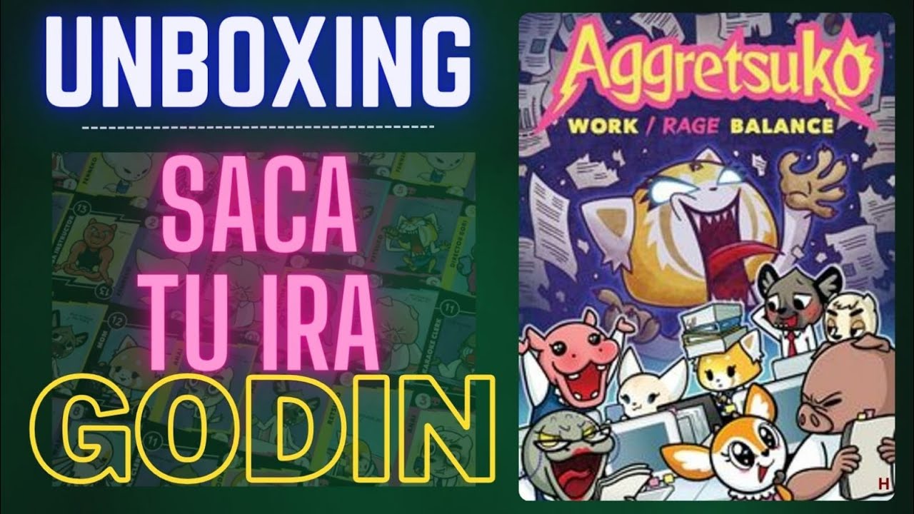Unboxing Aggretsuko Rage Work Balance | Unboxing con H - YouTube