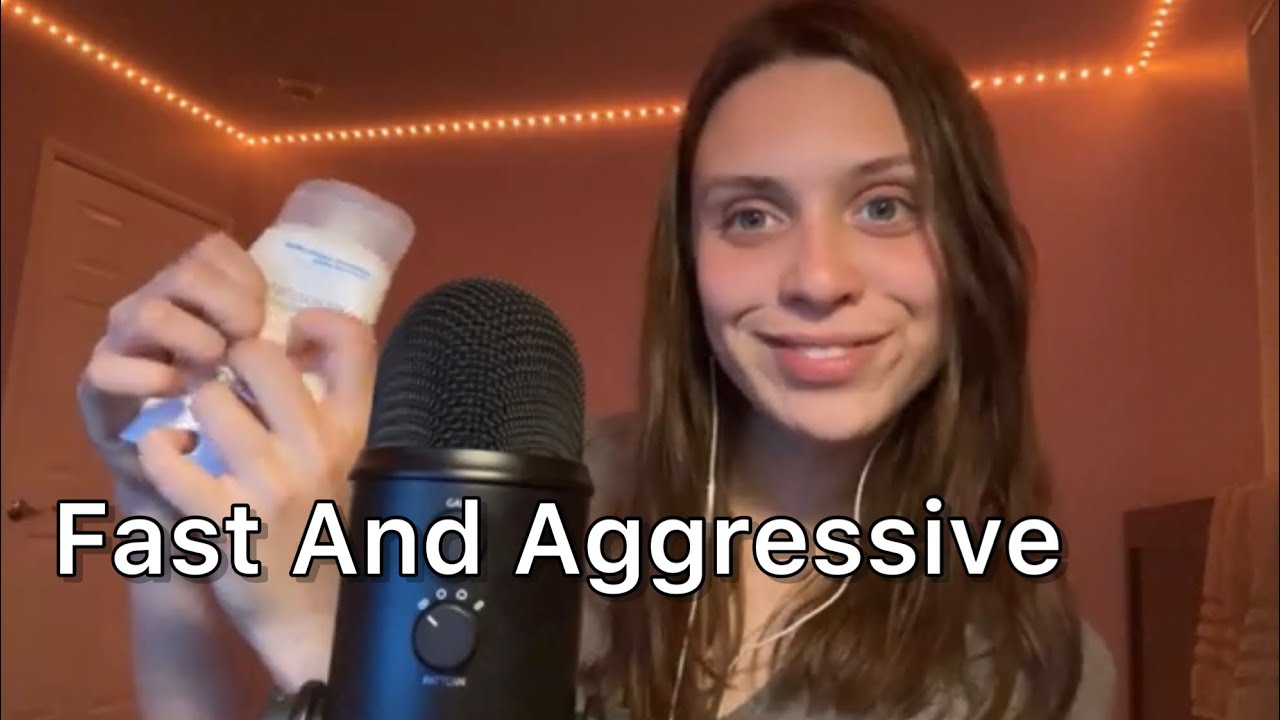 ASMR/ Fast And Aggressive chaotic, random triggers - YouTube