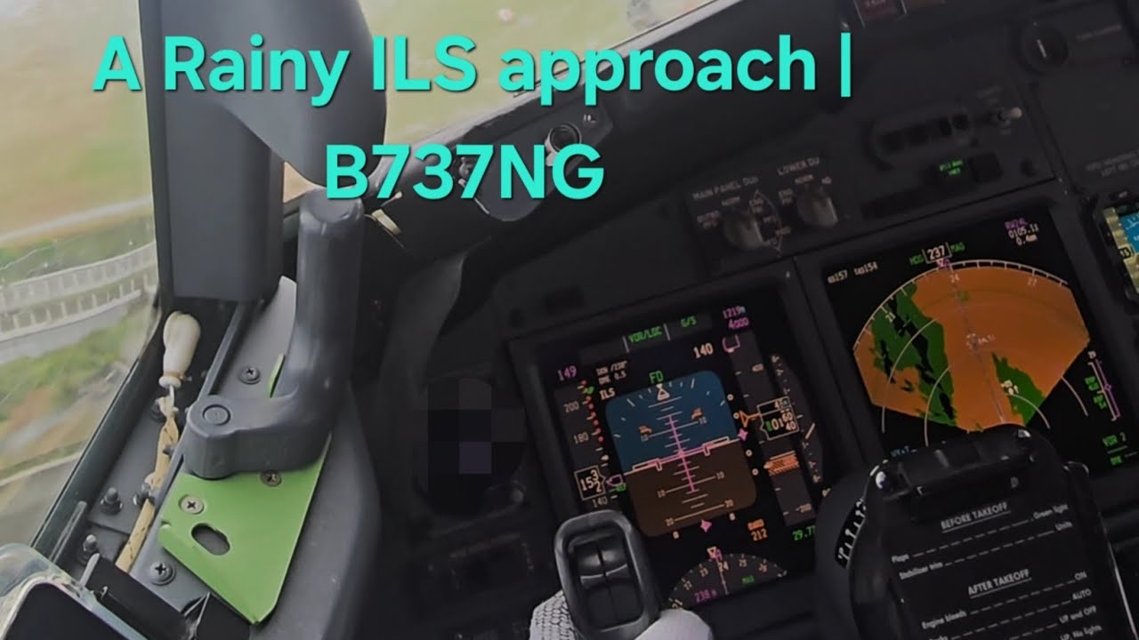 A rainy ILS approach in Osaka ( Long Version) - YouTube