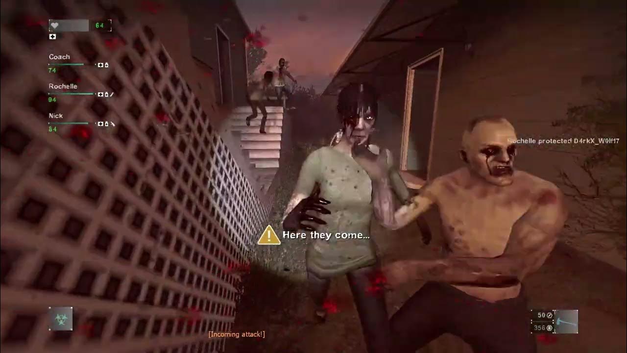 Playing left 4 dead 2 Hard rain downpour - YouTube