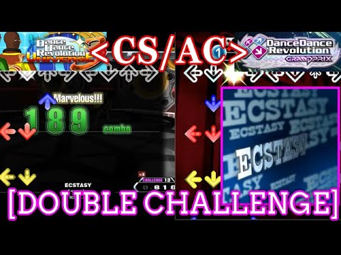 【DDR CS/AC】 ECSTASY / d-complex [DOUBLE ONI/CHALLENGE] 譜面比較 Comparison